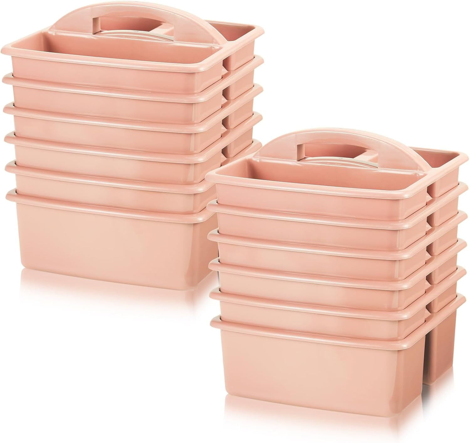 12 PCS 3-Compartment Caddies with Handles - Multipurpose Portable ...