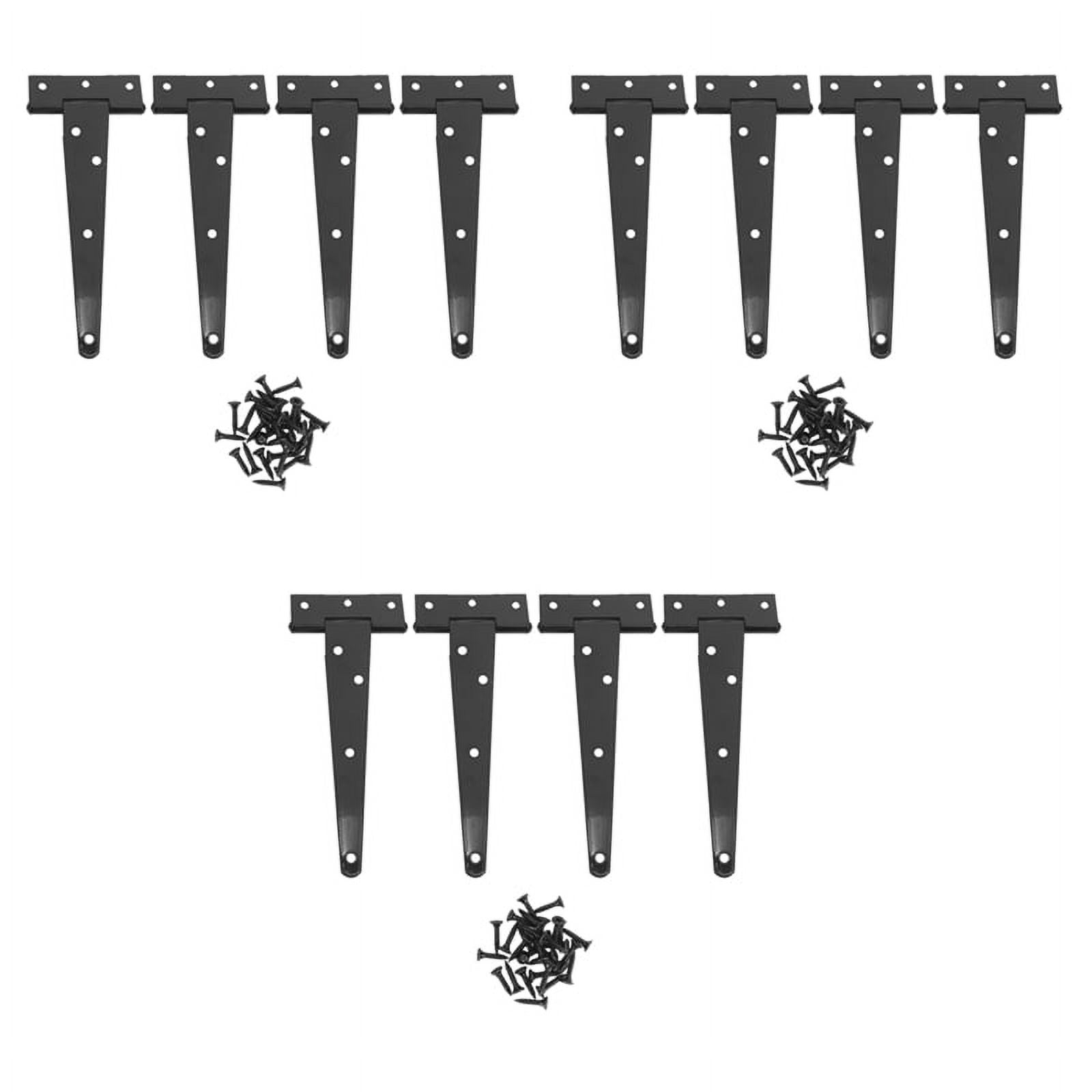 12 PCS 6 Inch Heavy Duty Door Hinges Tee Shed Hinge Gate Hinges for ...