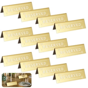 Table Reserved Signs
