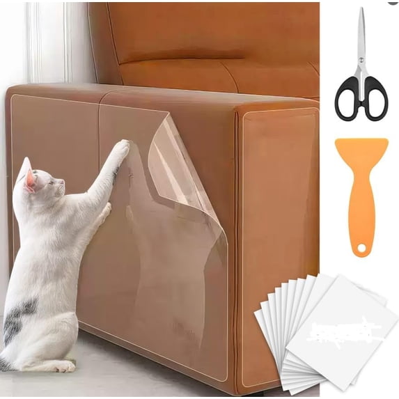 12 PCS Anti-Cat Scratch Furniture Protector, Designed for Leather ...