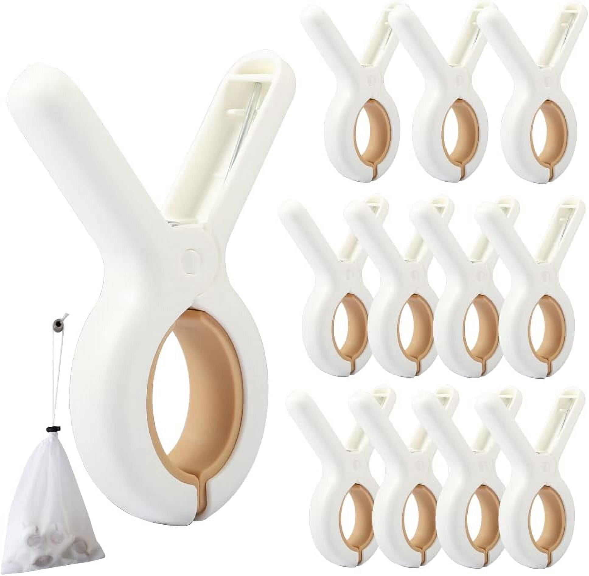 12 PCS Beach Towel Clip, Cloth Pins, Quilt Drying Clip, Plastic ...