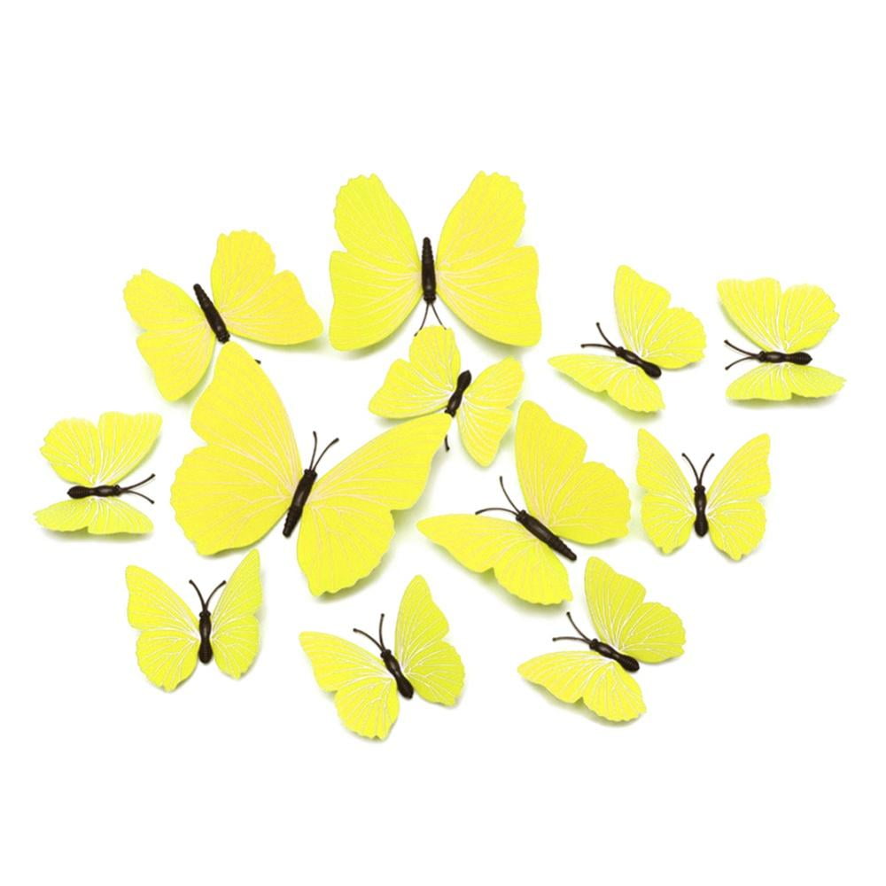 12 PCS Butterfly Refrigerator Magnets - Butterfly Wall Decor Strong ...