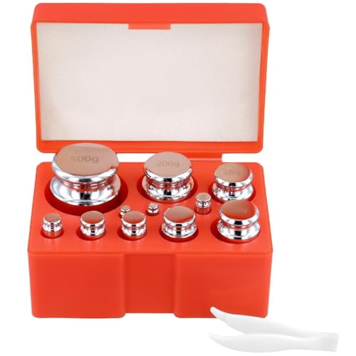 12 PCS Calibration Weights Set, Scale Weights Calibration with Tweezers ...