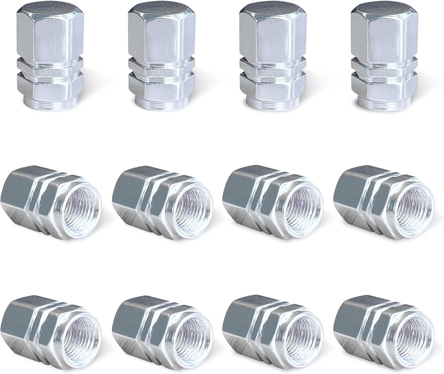 12 PCS Car Tire Valve Stem Caps,Wheel Valve Covers, Air Caps Cover ...