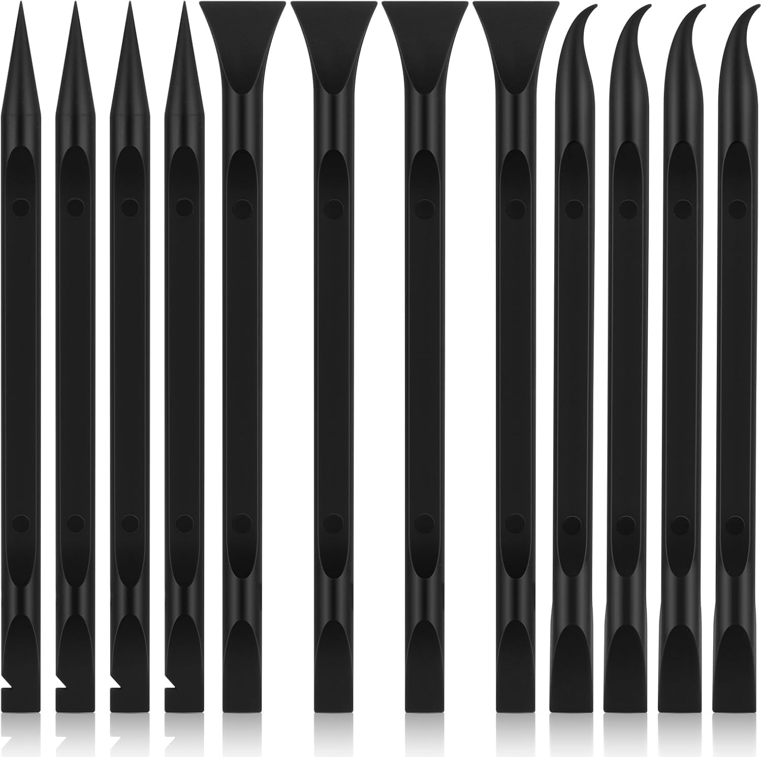 12 PCS Carbon Fiber Plastic Scrapers Tool, Non-Scratch Scraper Tool for ...