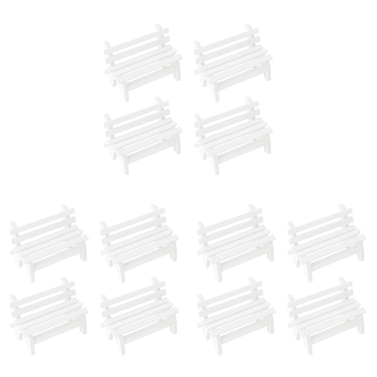 12 PCS Chair Photo Props Ornament Models Wooden Chair Decor White Decor ...