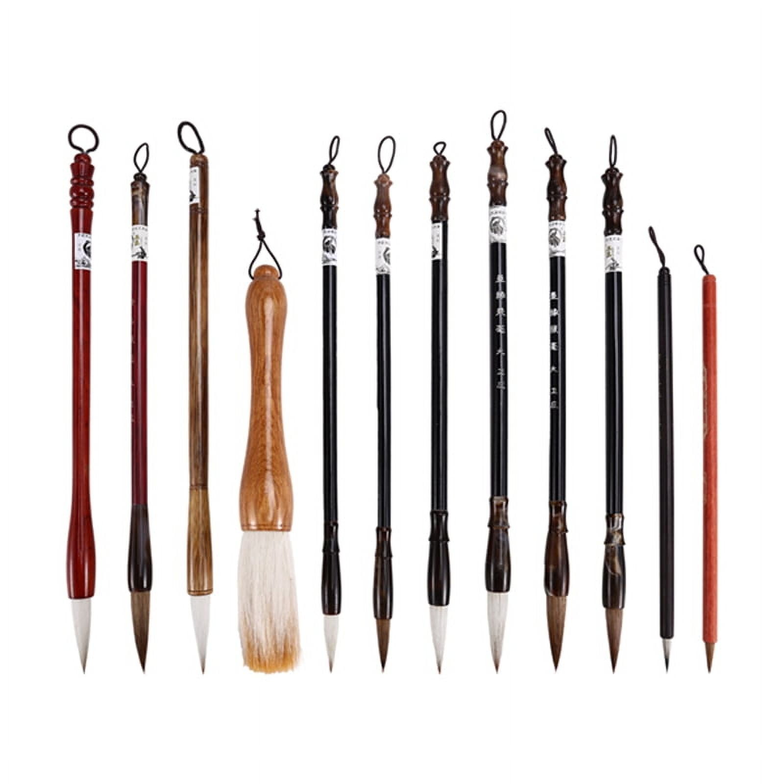 12 PCS Chinese Calligraphy Brush Set - Painting Writing Watercolor Sumi ...