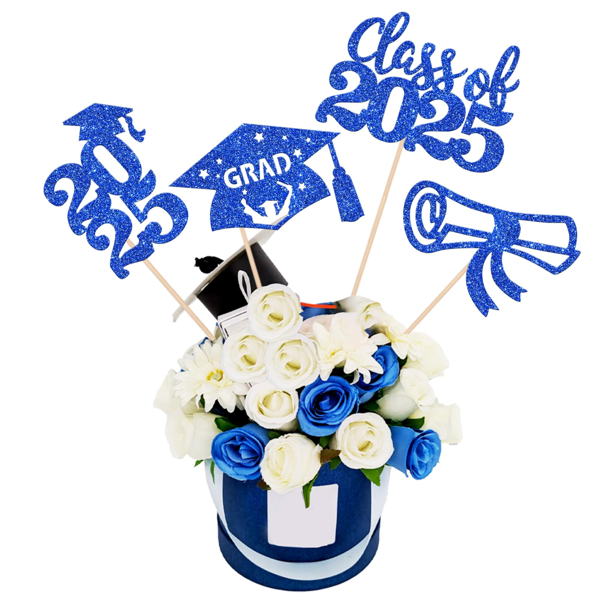 12 PCS Class of 2025 Grad RST1 Centerpiece Sticks Congrats Grad 2025 ...