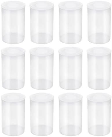 12 PCS Clear Film Canisters with Lids, Film Canister Rocket Tube for ...