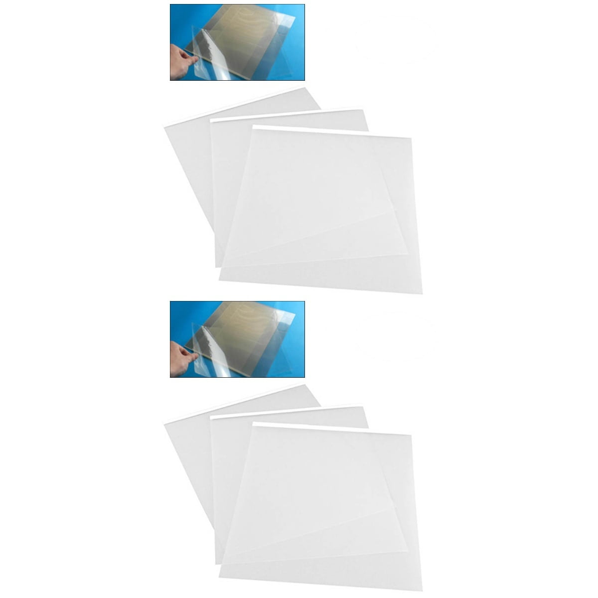 12 PCS Clear Ink Jet Labels Transparency Film for Inkjet Adhesive ...