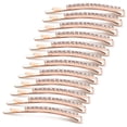 12 PCS Clear Rhinestone Bobby Pins, Silver Metal Hair Clips Crystal ...