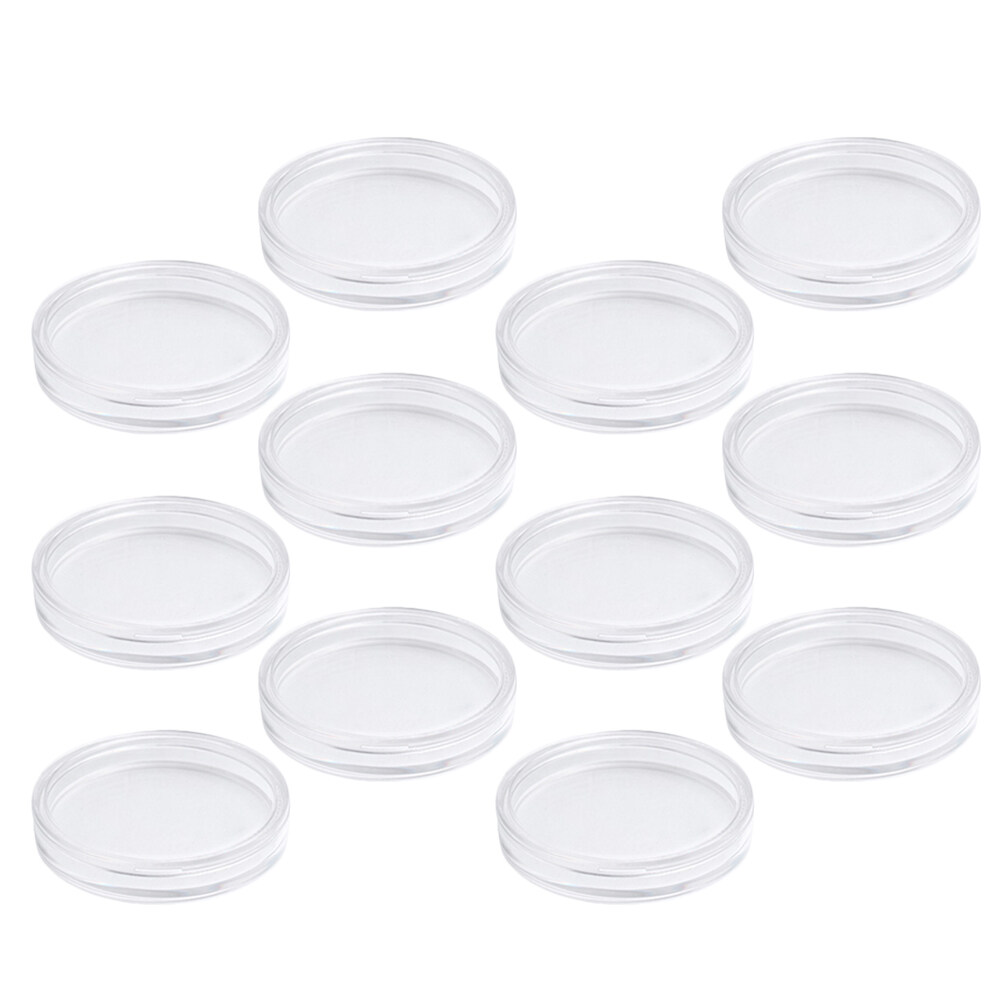 12 PCS Coin Box Challenge Holder Airtight Capsules Collection Book ...