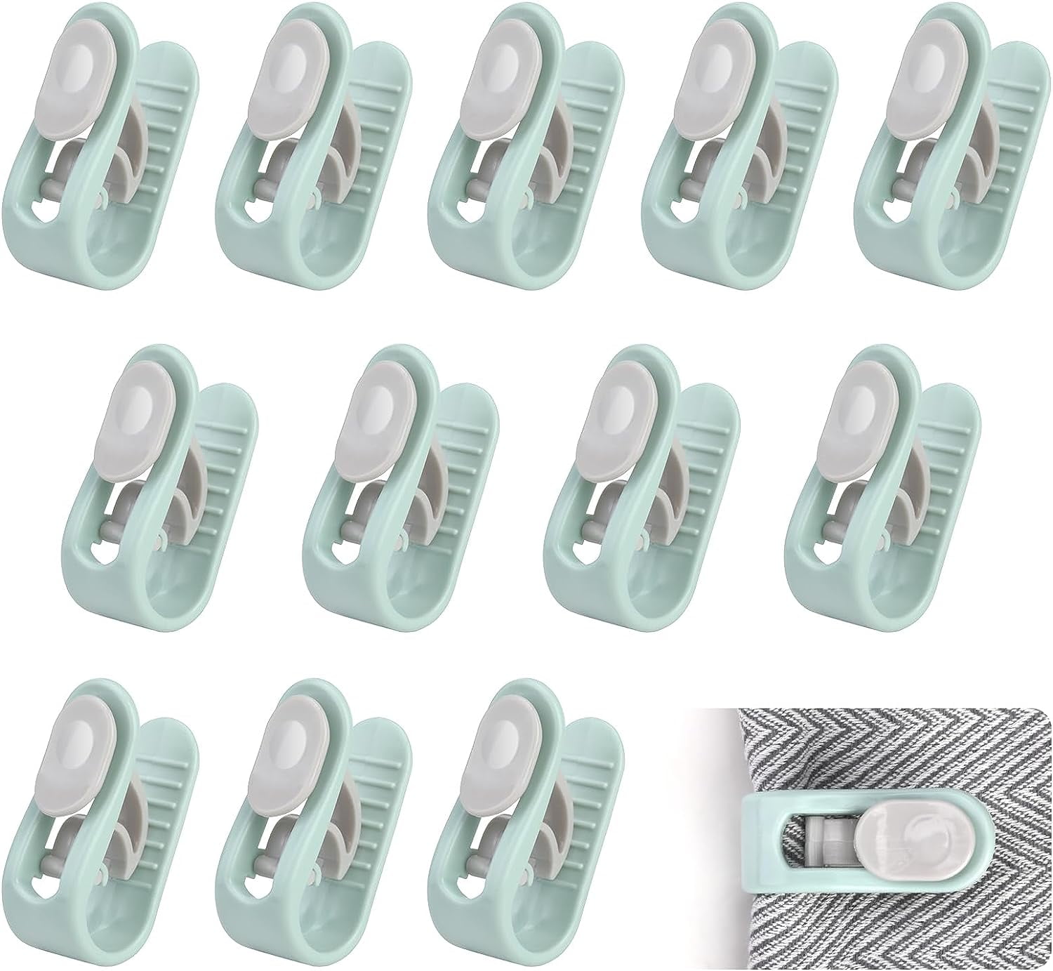 12 PCS Duvet Clips High Elasticity Quilt Cover Clip Anti Slip Comforter ...