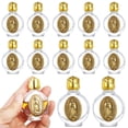 12 Pack Embossed Holy Water Bottles - Refillable Small Glass Bottles ...
