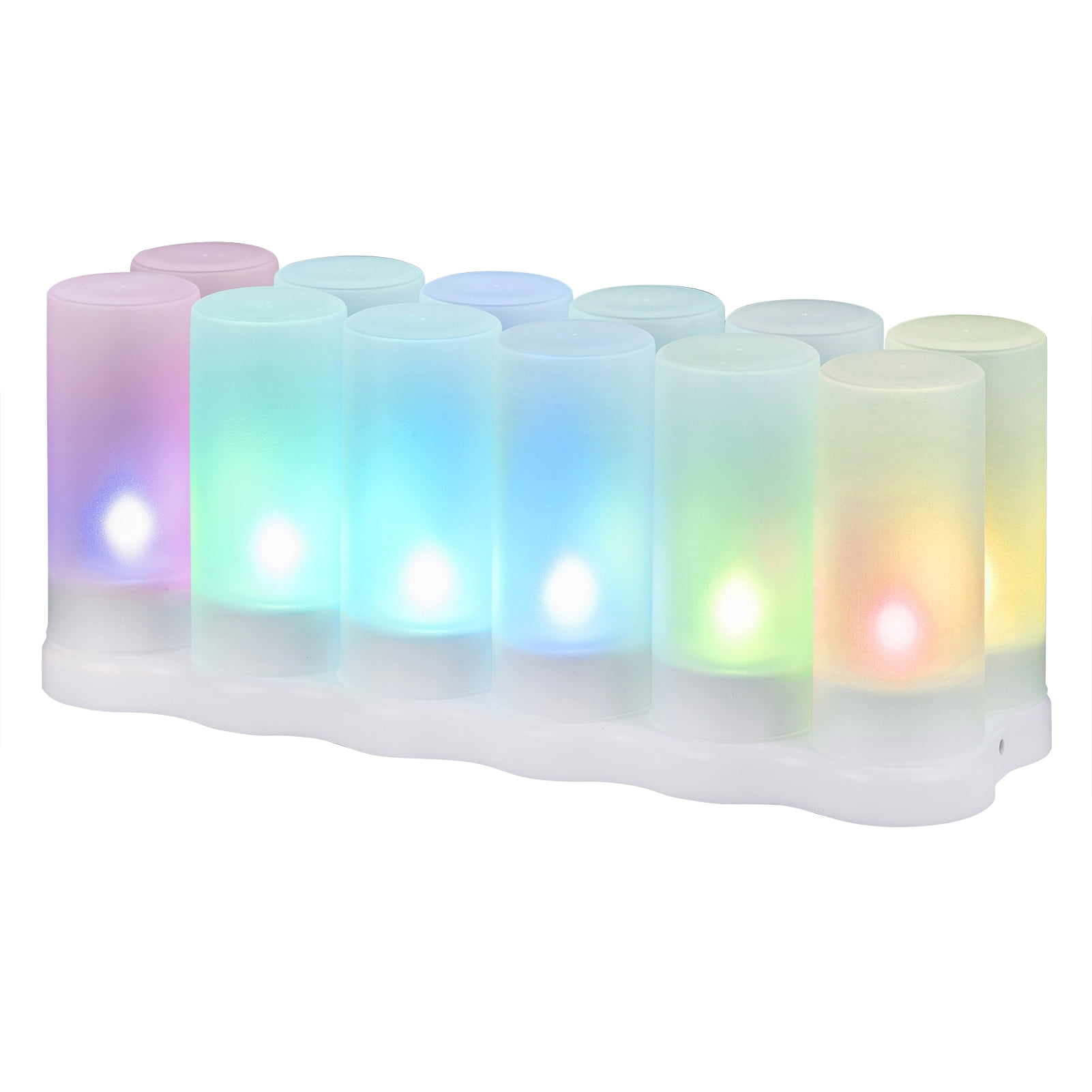 12 PCS Flameless Candles Realistic LED Cordless Tealight Candles 6 ...
