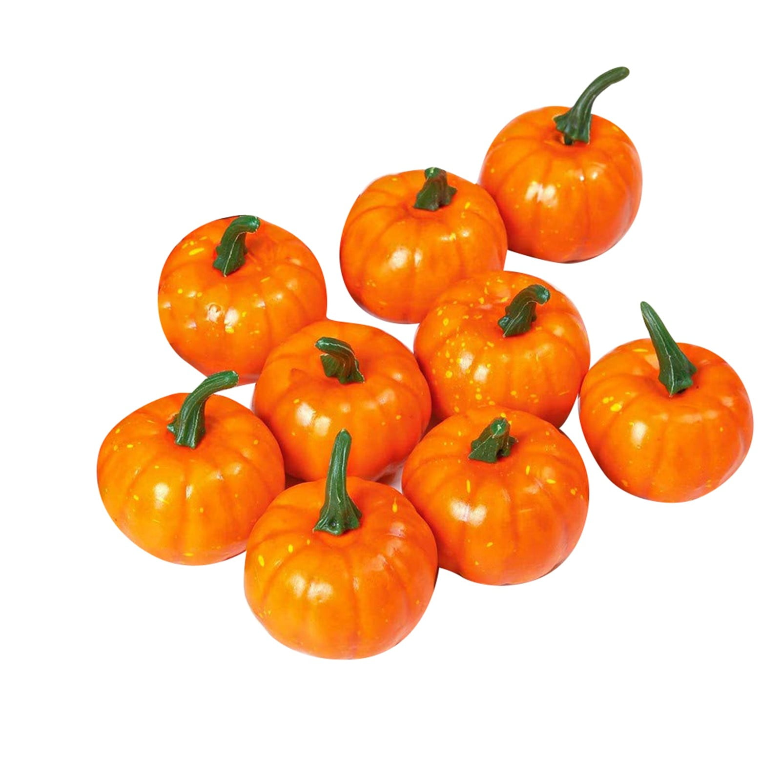 12 PCS Foam Pumpkins Foam Pumpkins Decoration Set Fall Orange Pumpkin ...