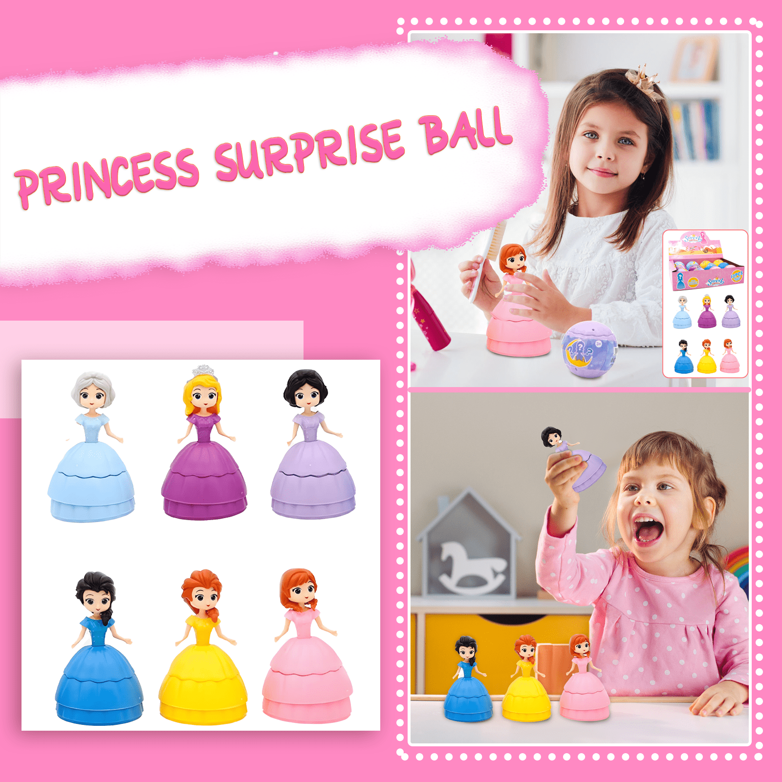 12 PCS Fun Surprise Easter Eggs for Kids Girls – Prefilled with Magical ...