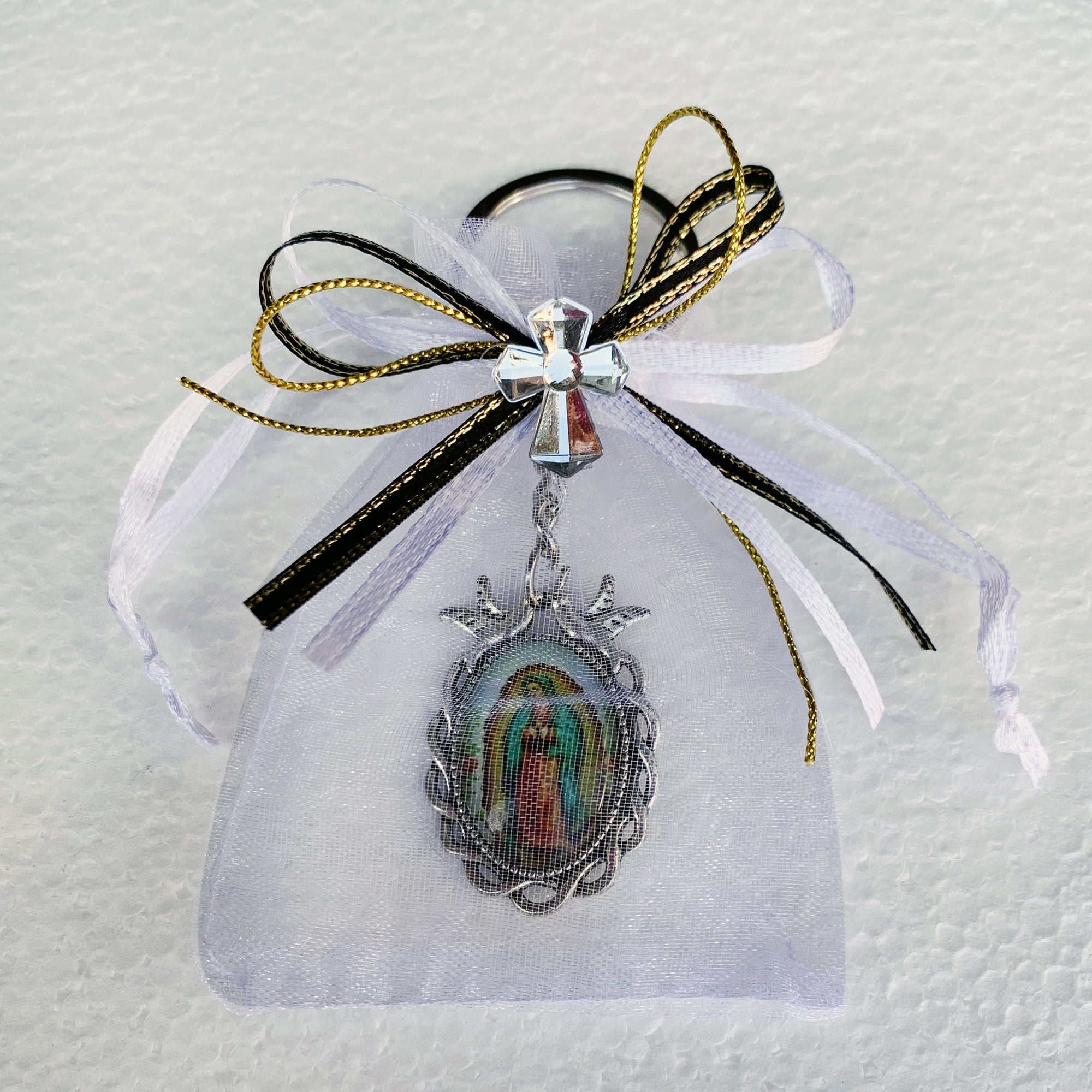 W&E 12 PCS Our Lady of Guadalupe Keychains, Funeral Memorial Favors ...