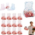 12 PCS Gummy Bear Container,Large Clear Plastic Plastic Bear Candy ...