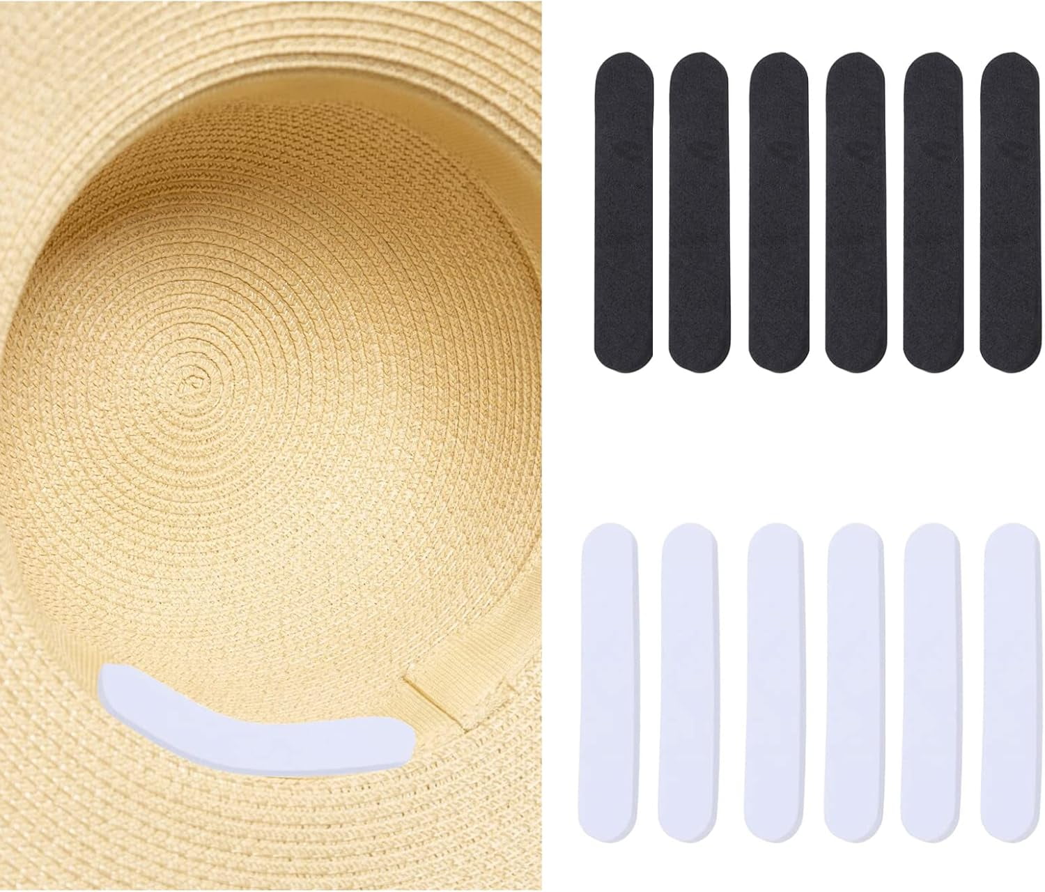 12 PCS Hat Size Reducers, Hat Inserts To Make Smaller, Felt Cap Size ...