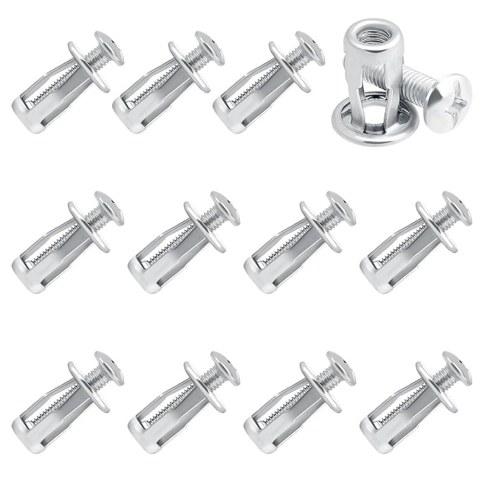 12 PCS Hollow Door Anchor Screws Set Metal Cavity Fixing M6 Jack Nuts ...