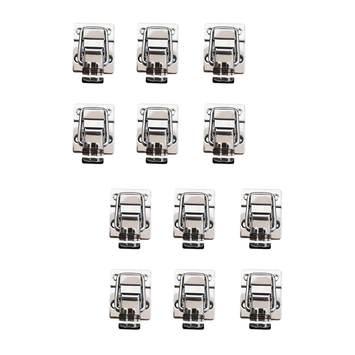 12 PCS Iron Heavy Duty Chest Trunk Latch Hasp Toggle Case Tool Box Lock ...