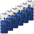 12 PCS Kid's Football Pinnies 2 Colors Quick Drying Soccer Jerseys ...
