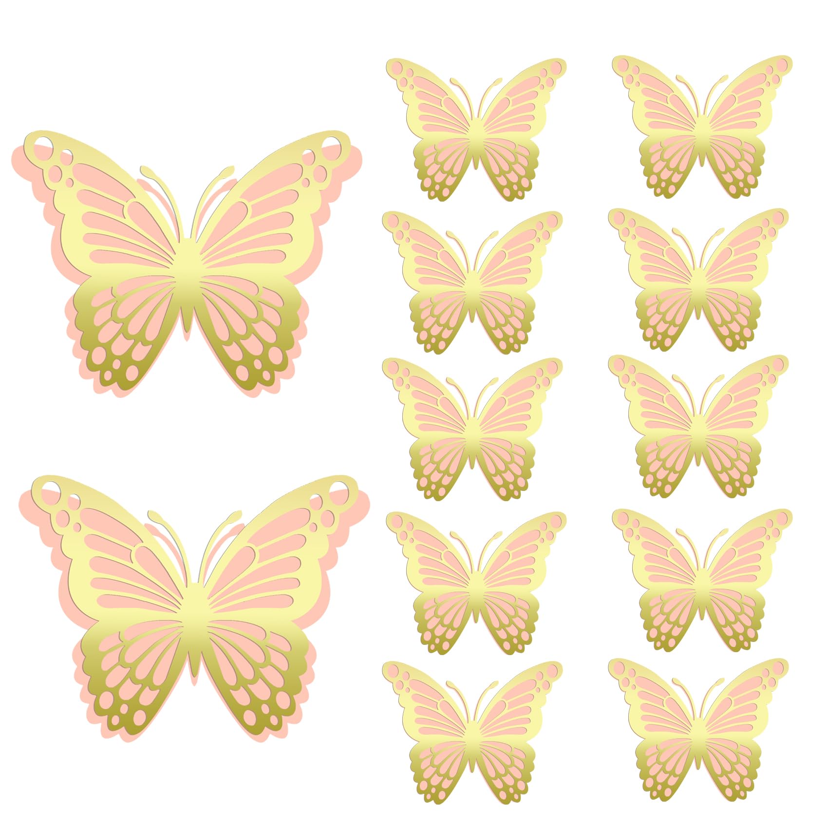 12 PCS Large Decorations,Party ATT1Birthday Decorations,3D Wall Decor ...