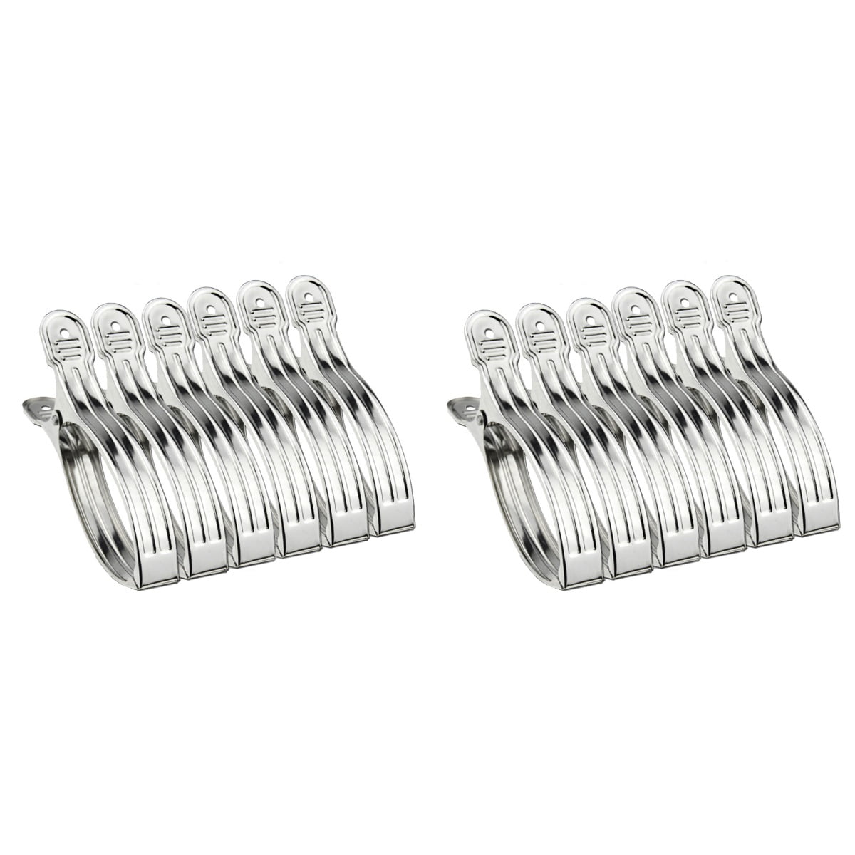 12 PCS Large Quilt Clips Stainless Steel Elastic Non-magnetic Clothing ...