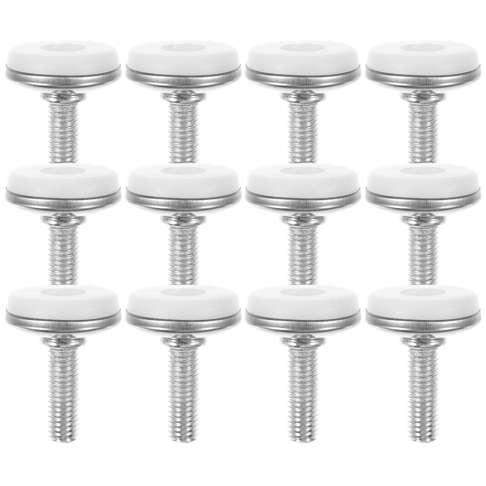 12 PCS M8 Adjustable Cabinet Leveler Legs with Nuts for Furniture ...