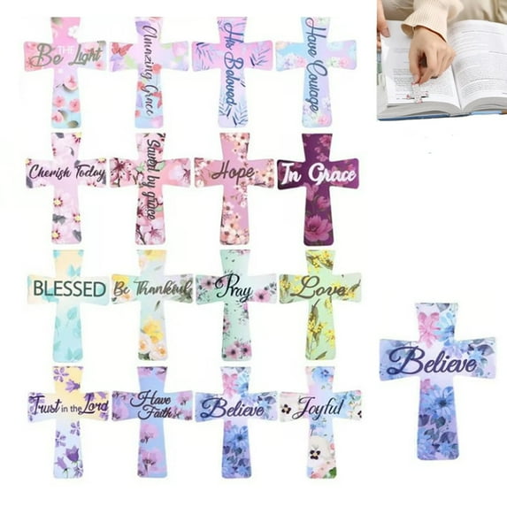 12 PCS Magnetic Cross Bookmarks Gifts, Christian Magnetic Bookmarks for ...