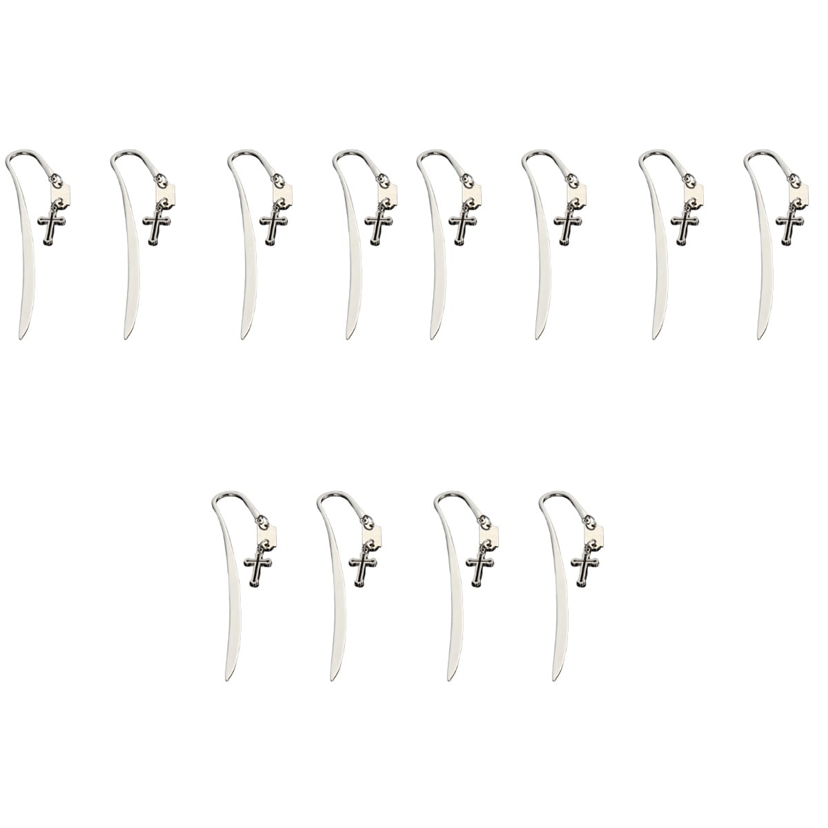 12 PCS Metal Bookmark Creative Cross Shaped Bookmark Exquisite ...