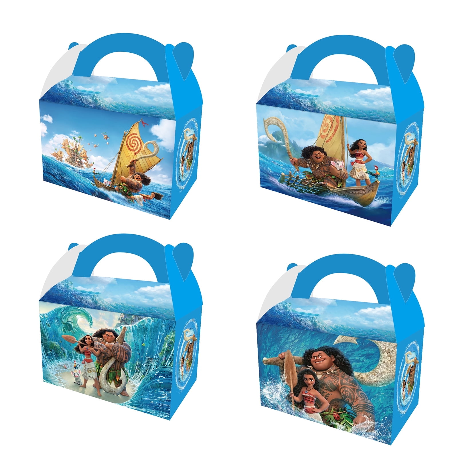 12 PCS Moana Party Decorations, Moana Party Favors Boxes Moana Treat ...