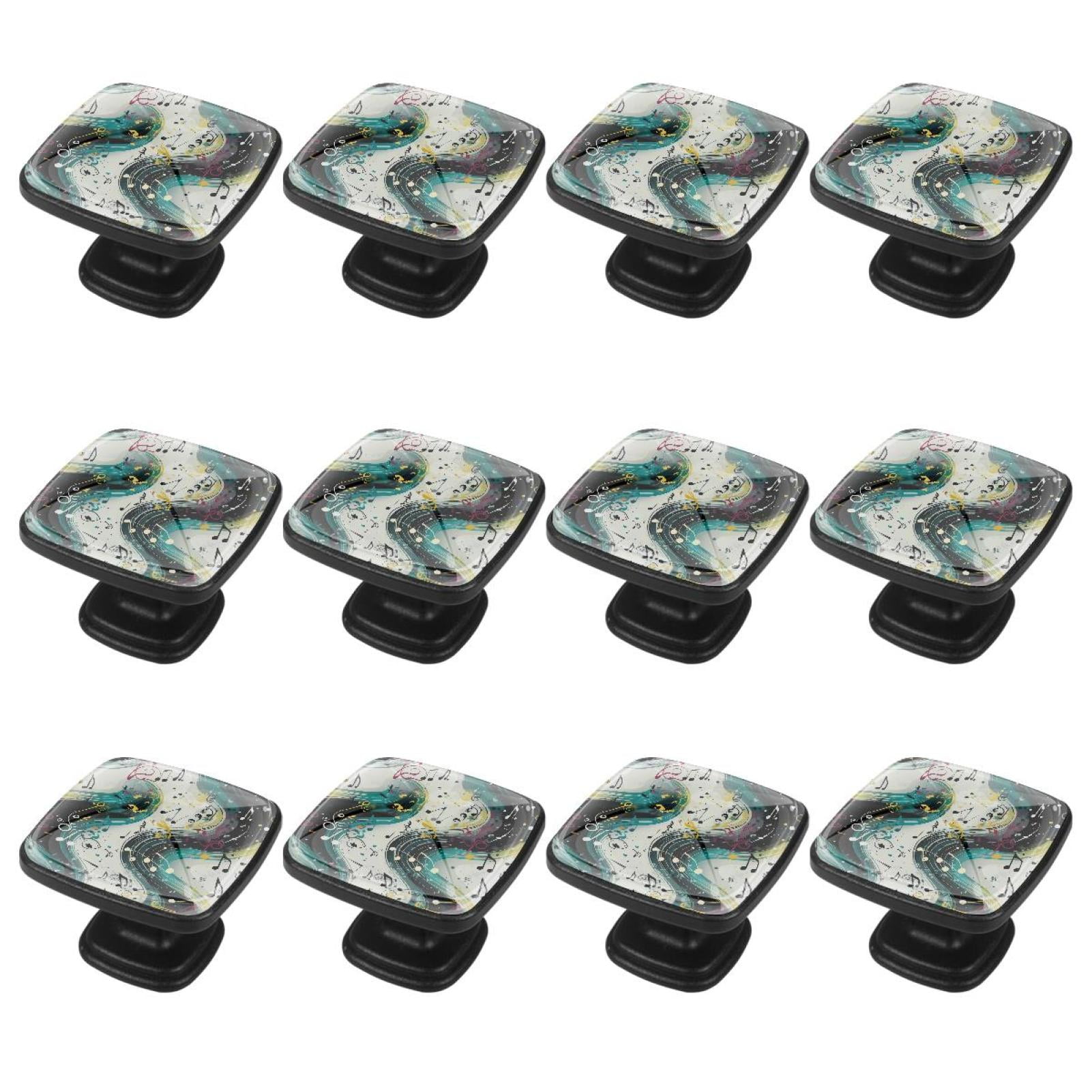 12 PCS Modern Cabinet Knobs, Bathroom Drawer Handles, Music Note Handle ...