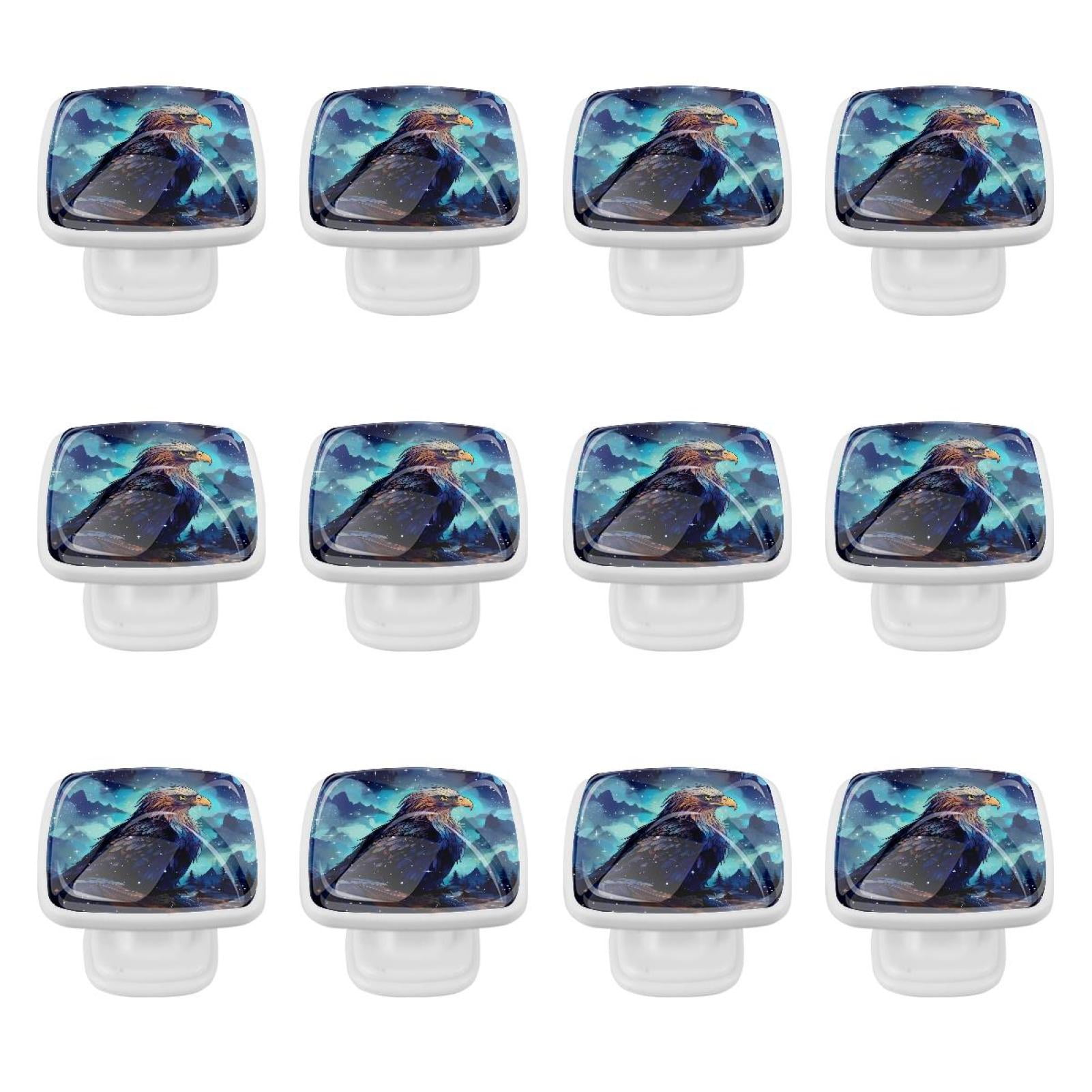 12 PCS Modern Cabinet Knobs, Bathroom Drawer Handles, Starry Eagle Handle Knobs, Dresser Knobs ...
