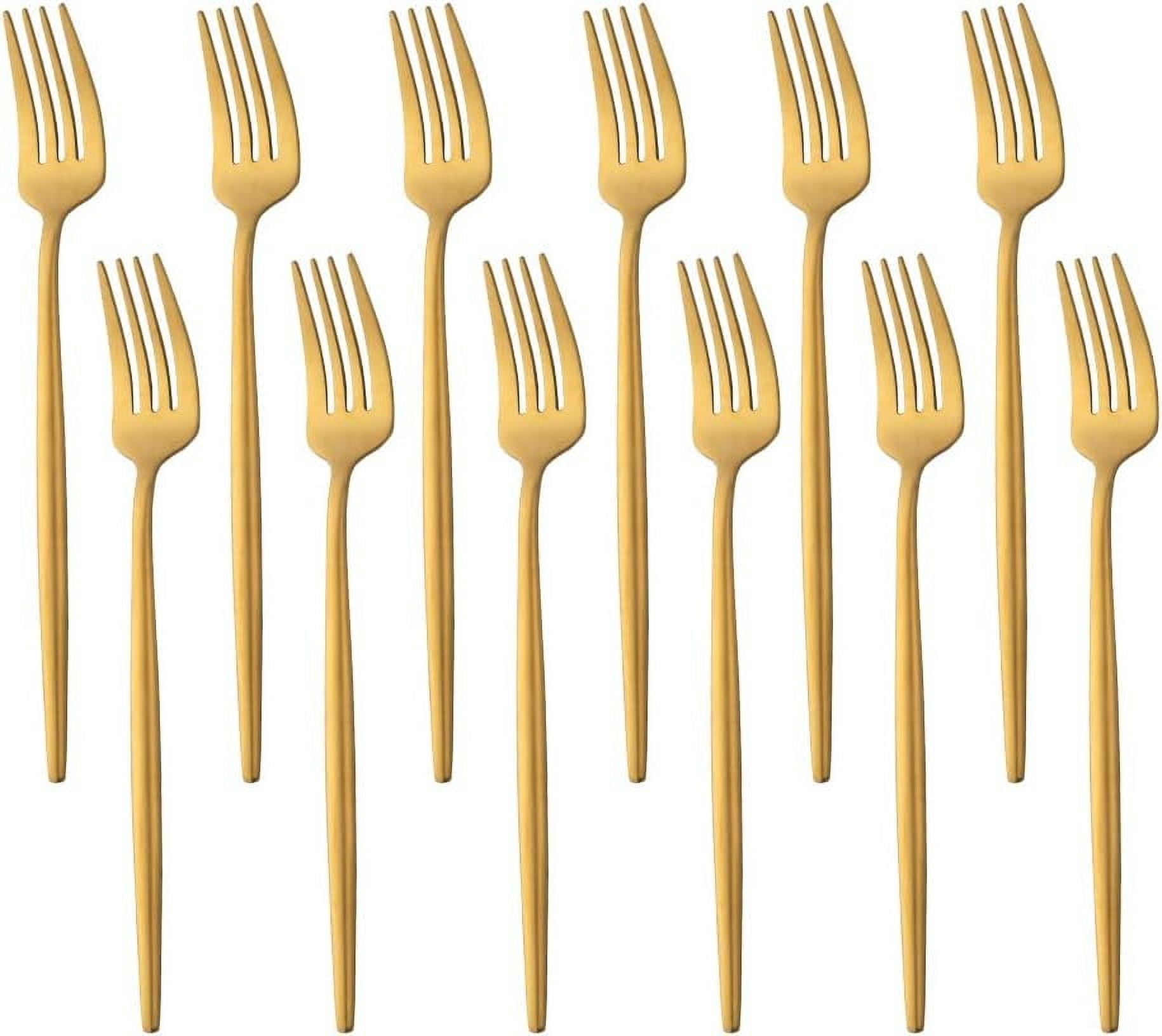 12 PCS Modern Stainless Steel Dinnerware Flatware Set, Reusable Popular ...