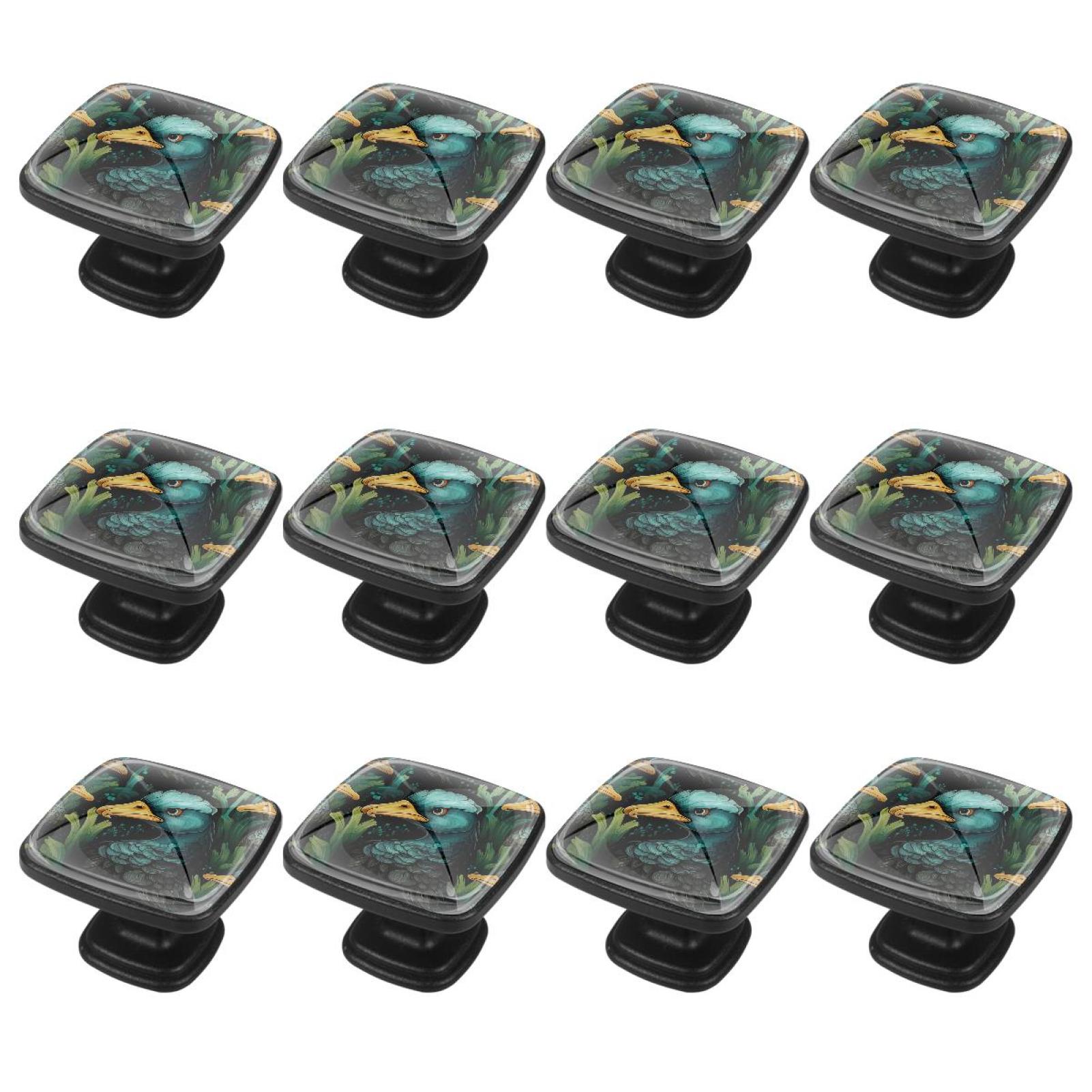 12 PCS Platypus Duckbill Drawer Knobs Square Cabinet Handles with ...