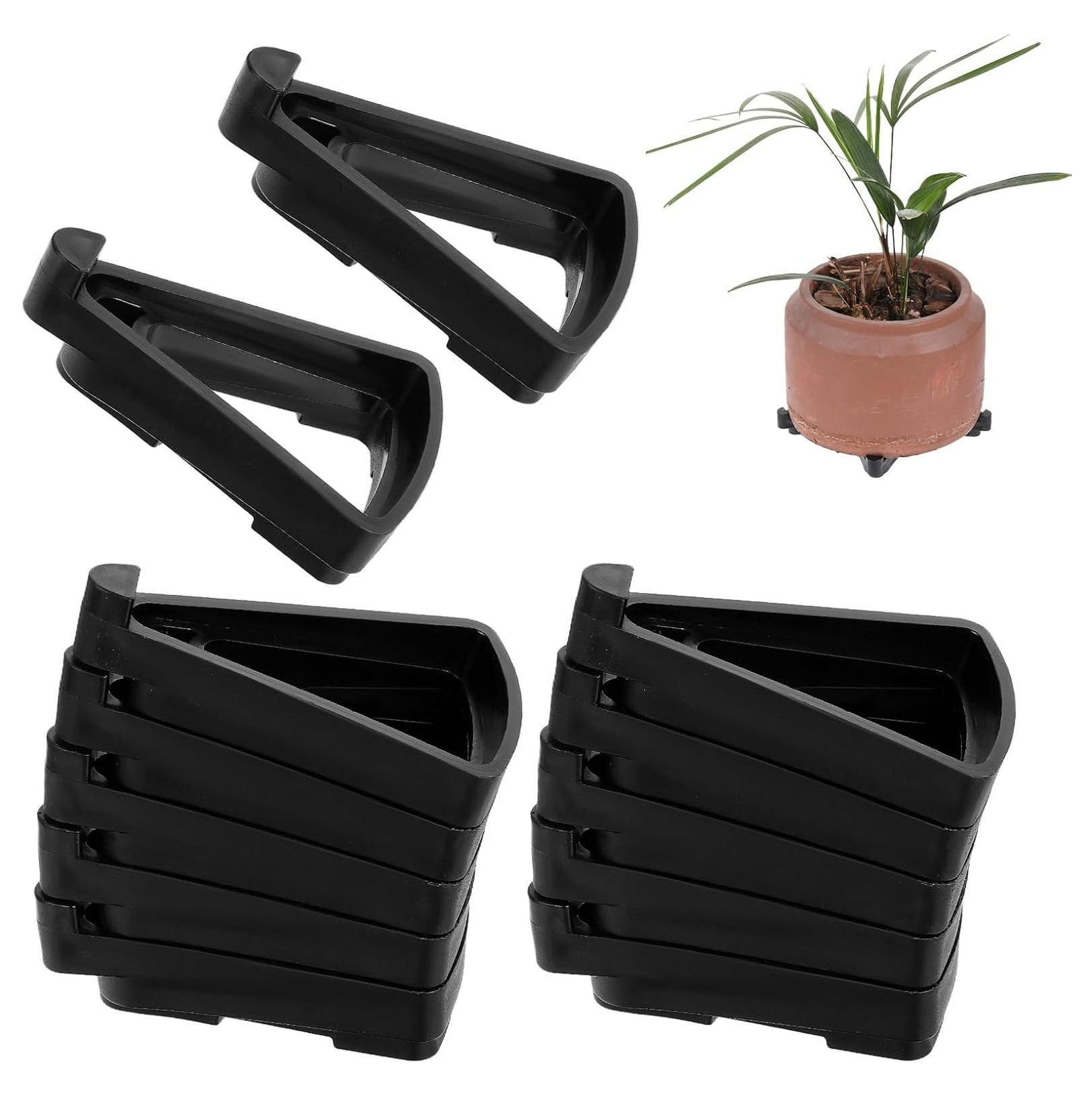 12 PCS Pot Feet for Outdoor Planters, Plant Pot Feet, Invisible Flower ...
