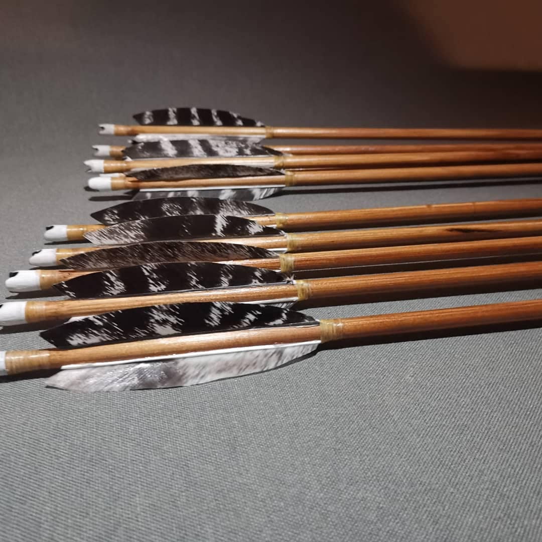 12 PCS Scythian Arrows Barrelled Hunting Arrow Turkish Ottoman Archery ...