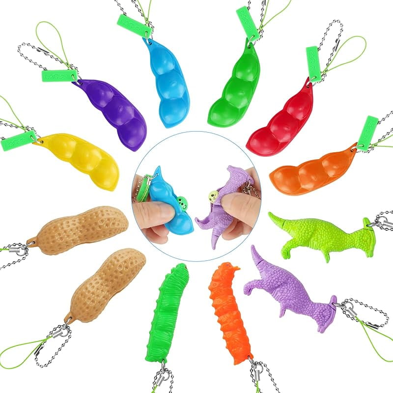 12 PCS Sensory Slug Toys, Articulated Stretch Caterpillar Toy, Anxiety ...