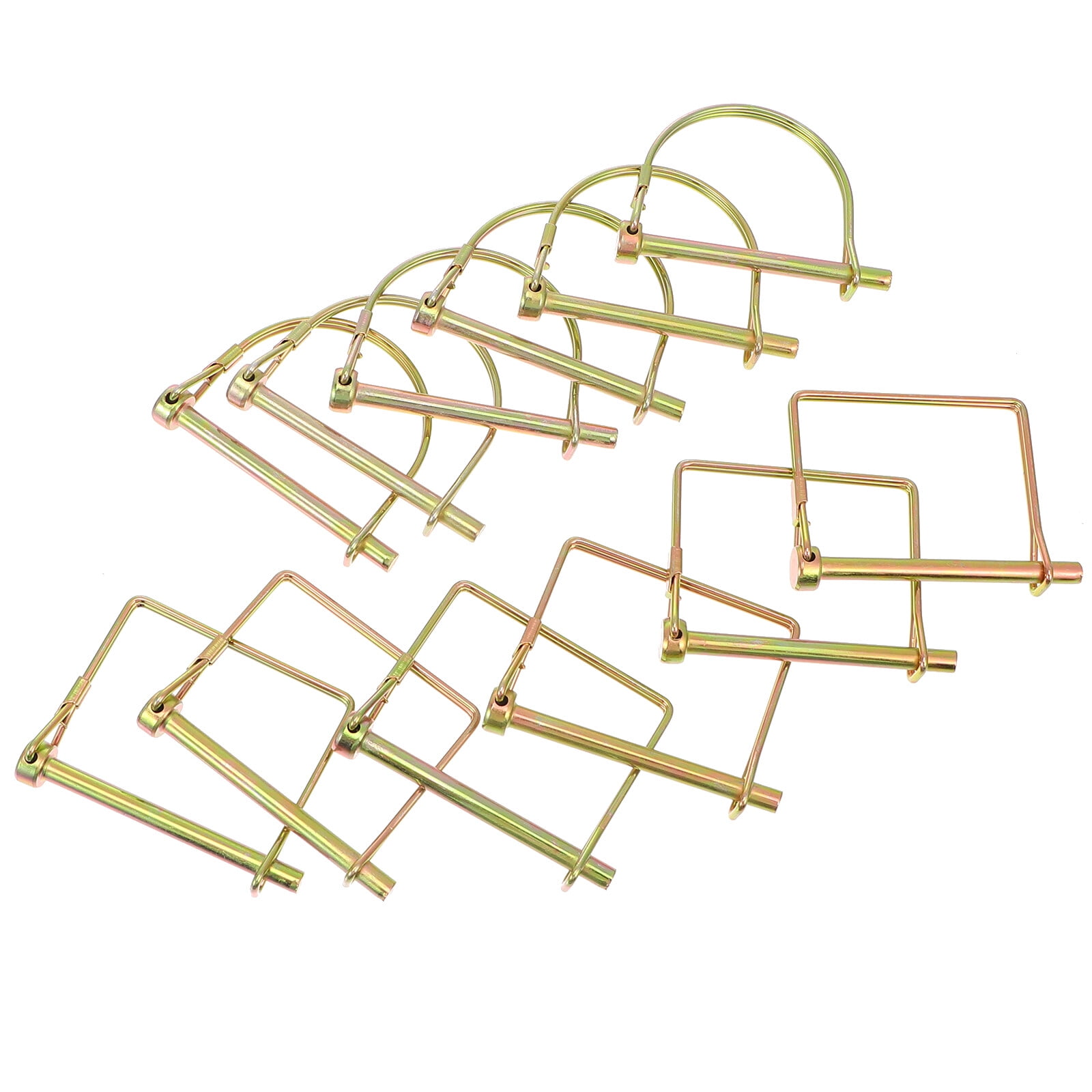 12 PCS/Set Safety Coupler Pin Shaft Locking Wire Clevis Arch Connection ...