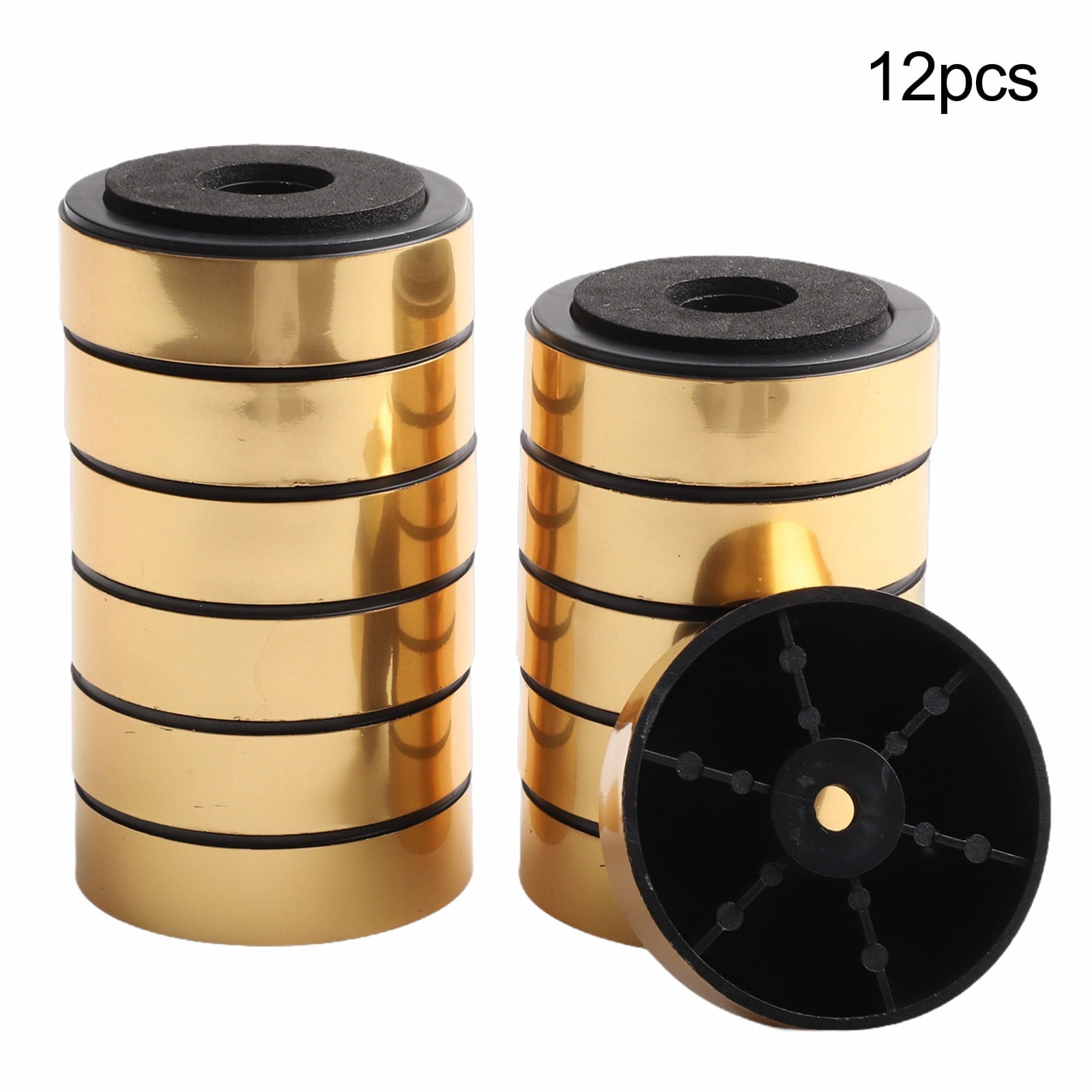 12 PCS Shock Absorption Damping For Audio Stereo Speakers Amp Feet Pad ...