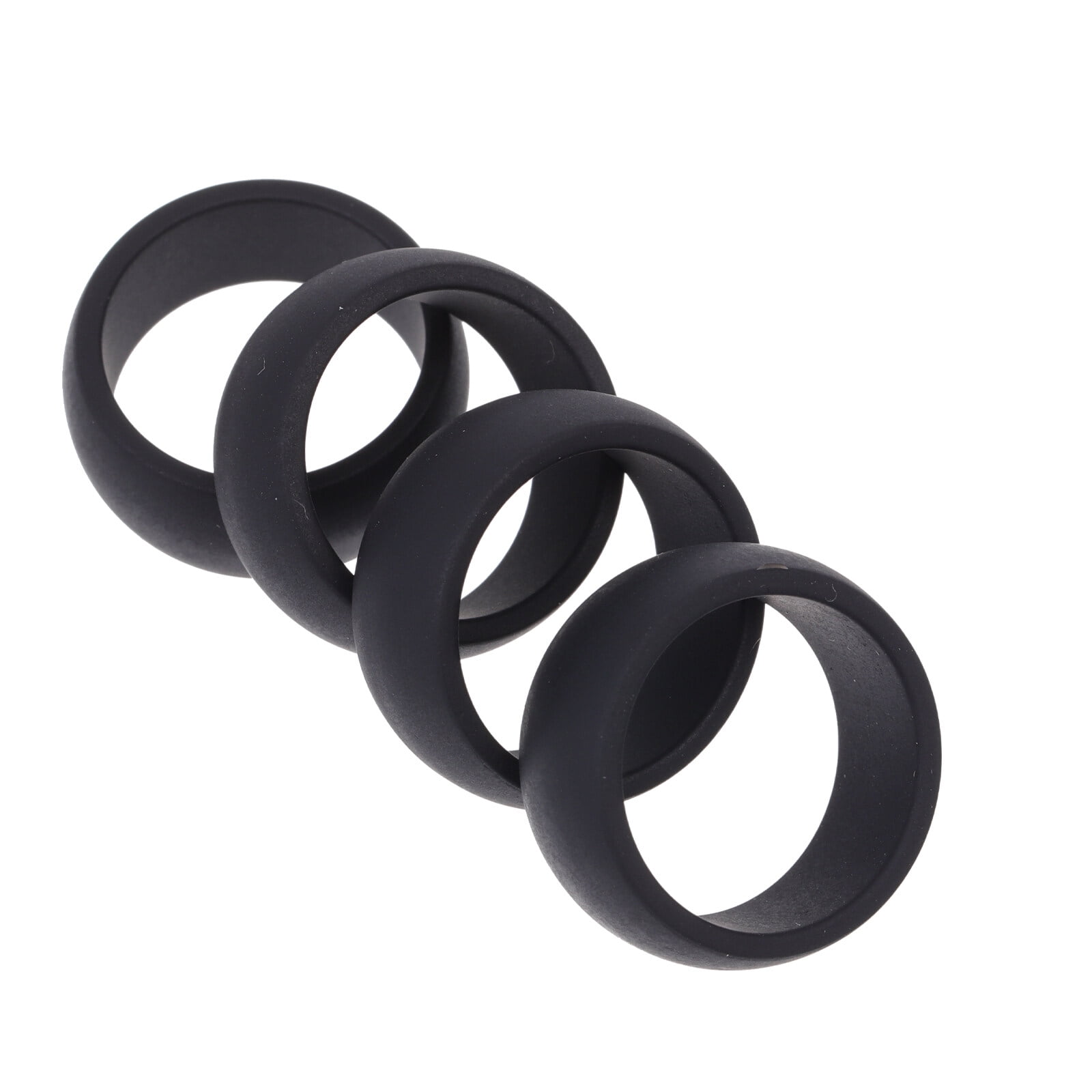12 PCS Silicone Ring Rings Finger Rubber Wedding Band Man Sports Body ...