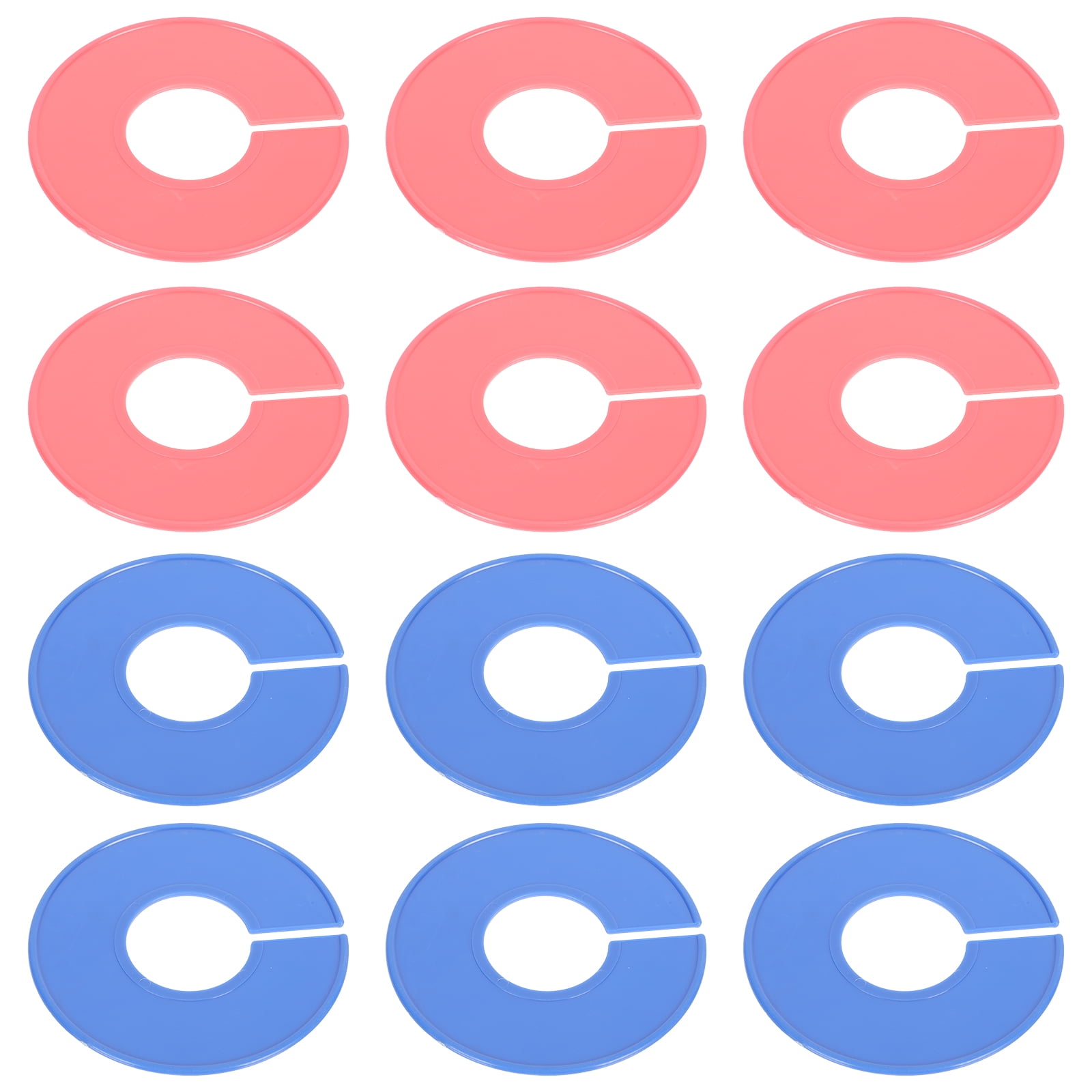 12 PCS Size Separator Coat Hangers Multicolor Wardrobe Dividers Clothes ...