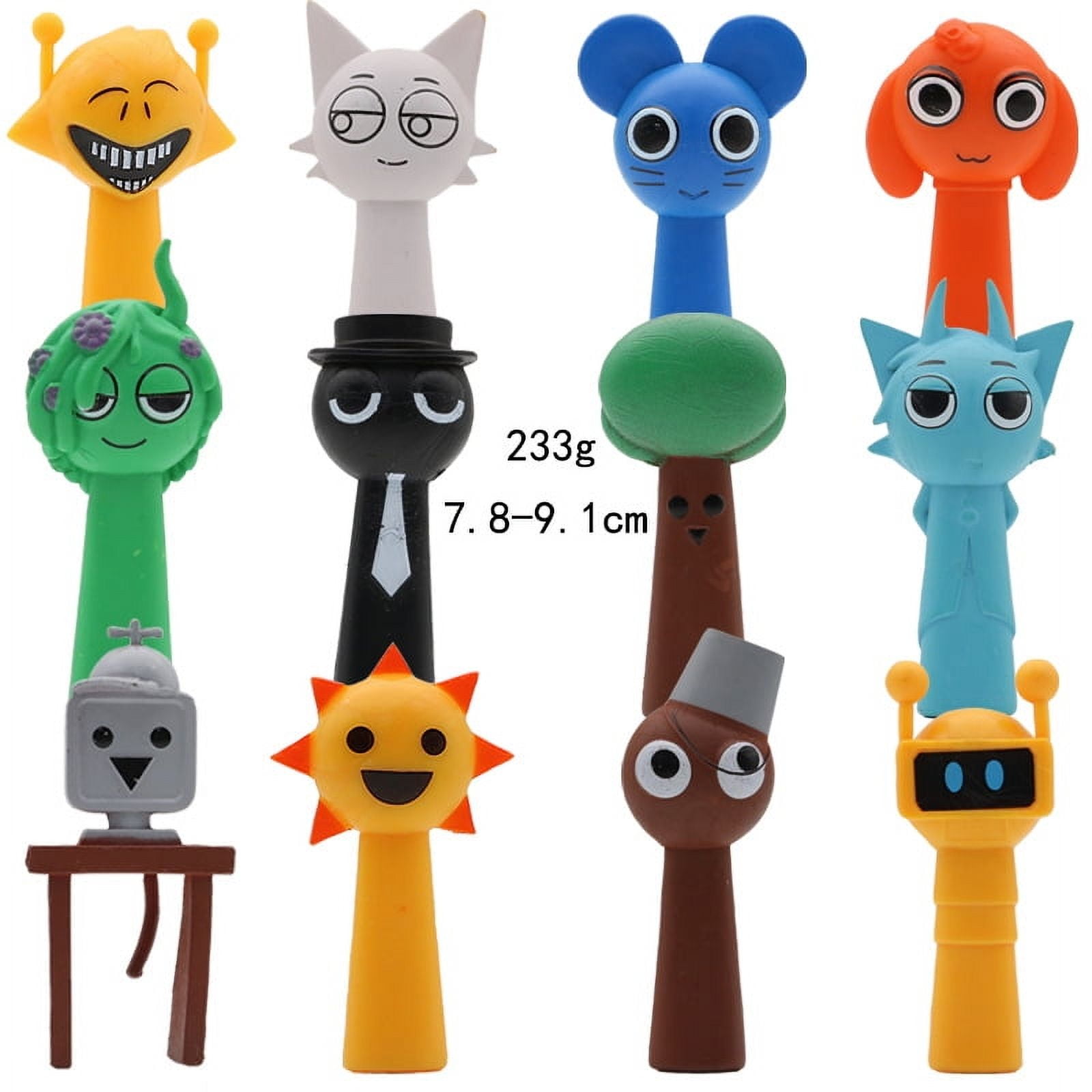 12 PCS Sprunki Action Figures, Sprunky Toy Whole Set Figures Doll ...