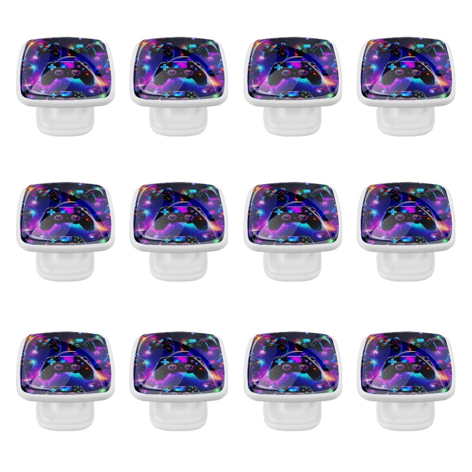 12 PCS Square Cabinet Knobs Gamepad Drawer Handles Pull with Screws for ...