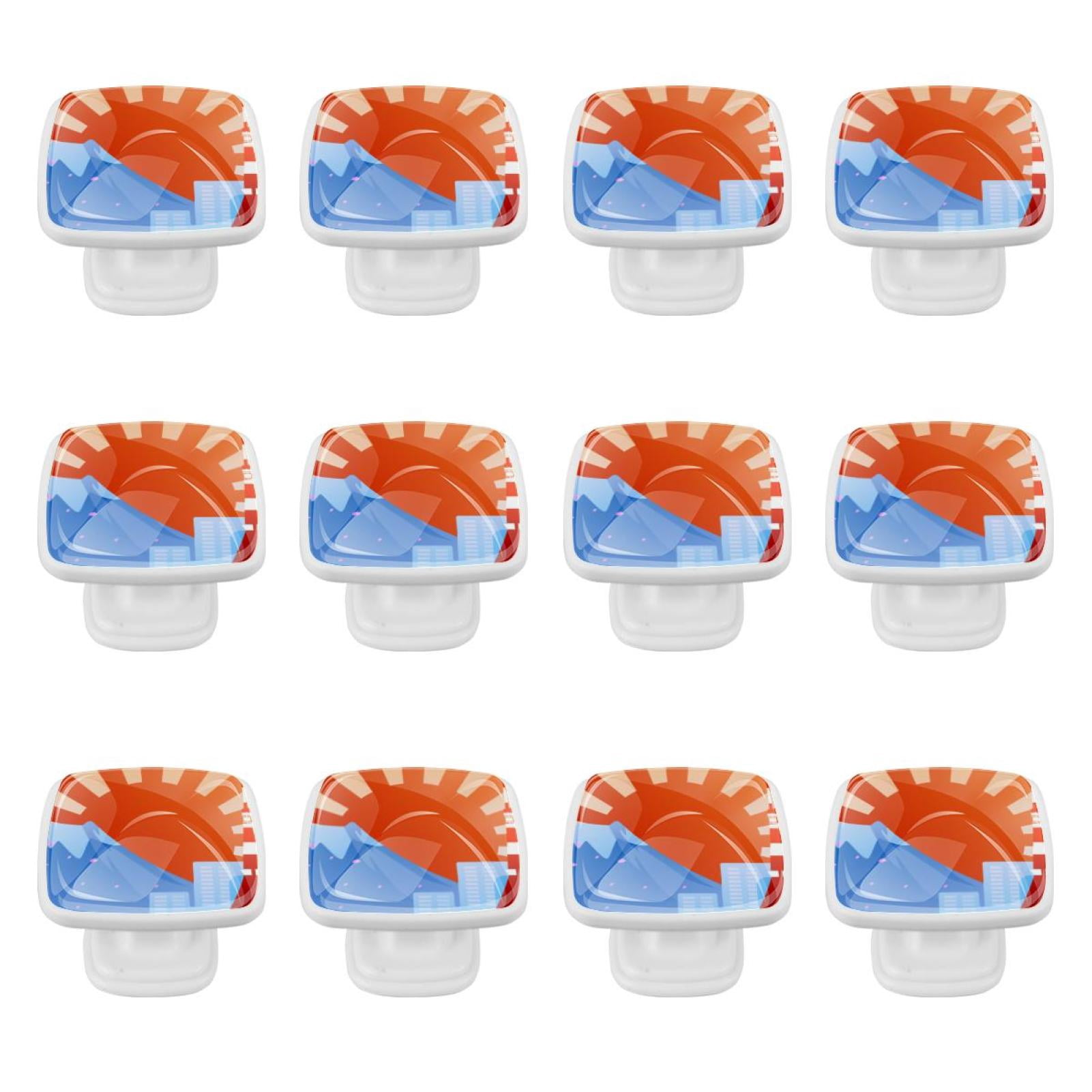 12 PCS Square Drawer Pulls with Screws Amazing Japan Tower Sunset ...