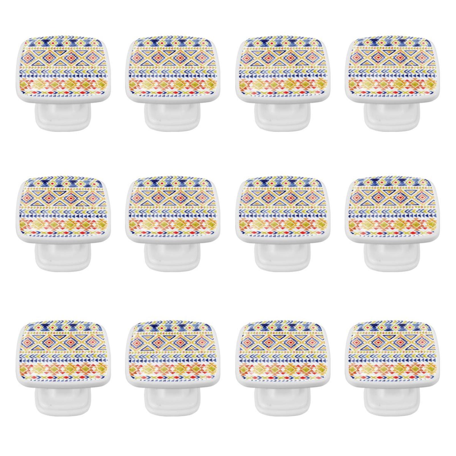 12 PCS Square Drawer Pulls with Screws Boho Bohemia Tribe - Walmart.com