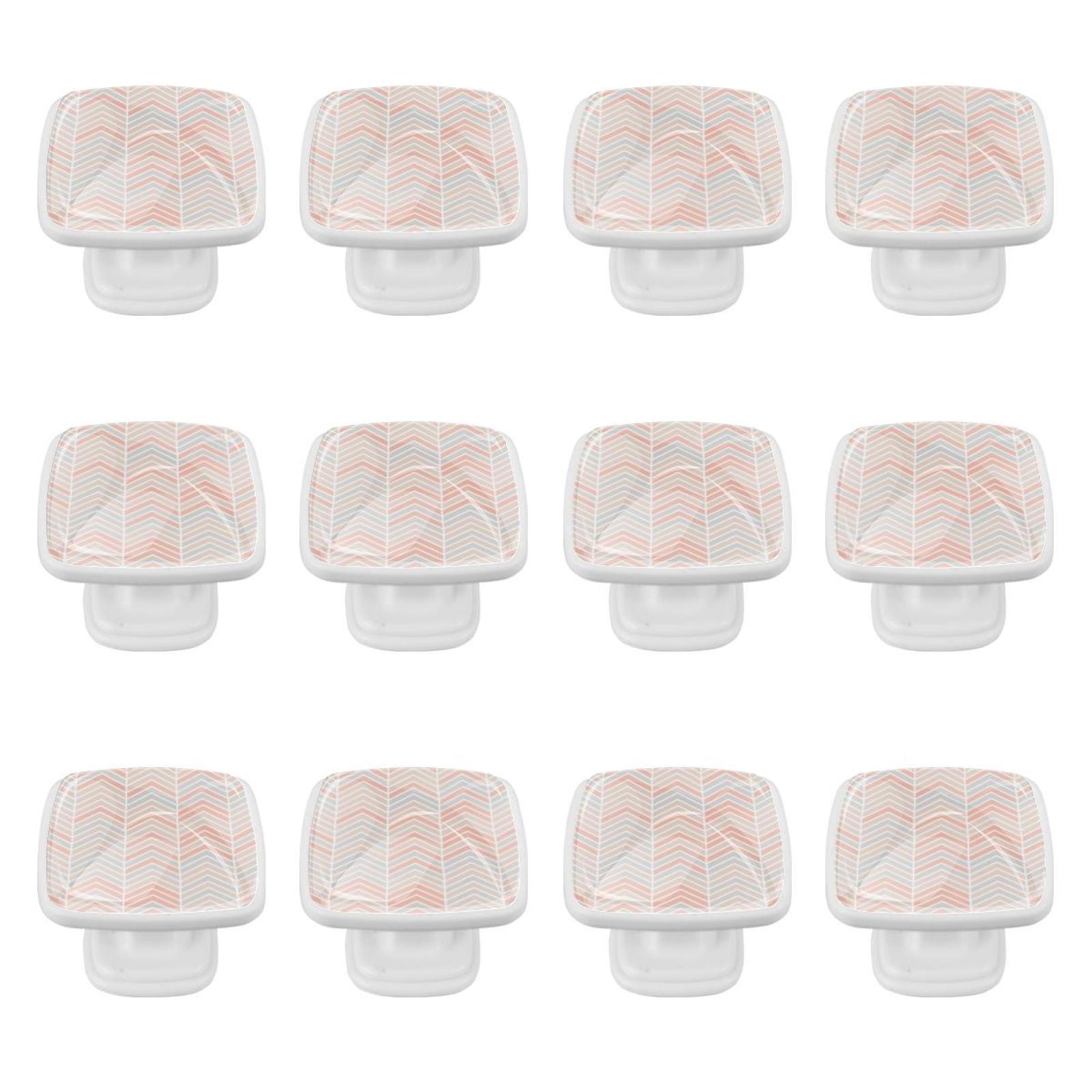 12 PCS Square Drawer Pulls with Screws Colorful Triangle Wave - Walmart.com
