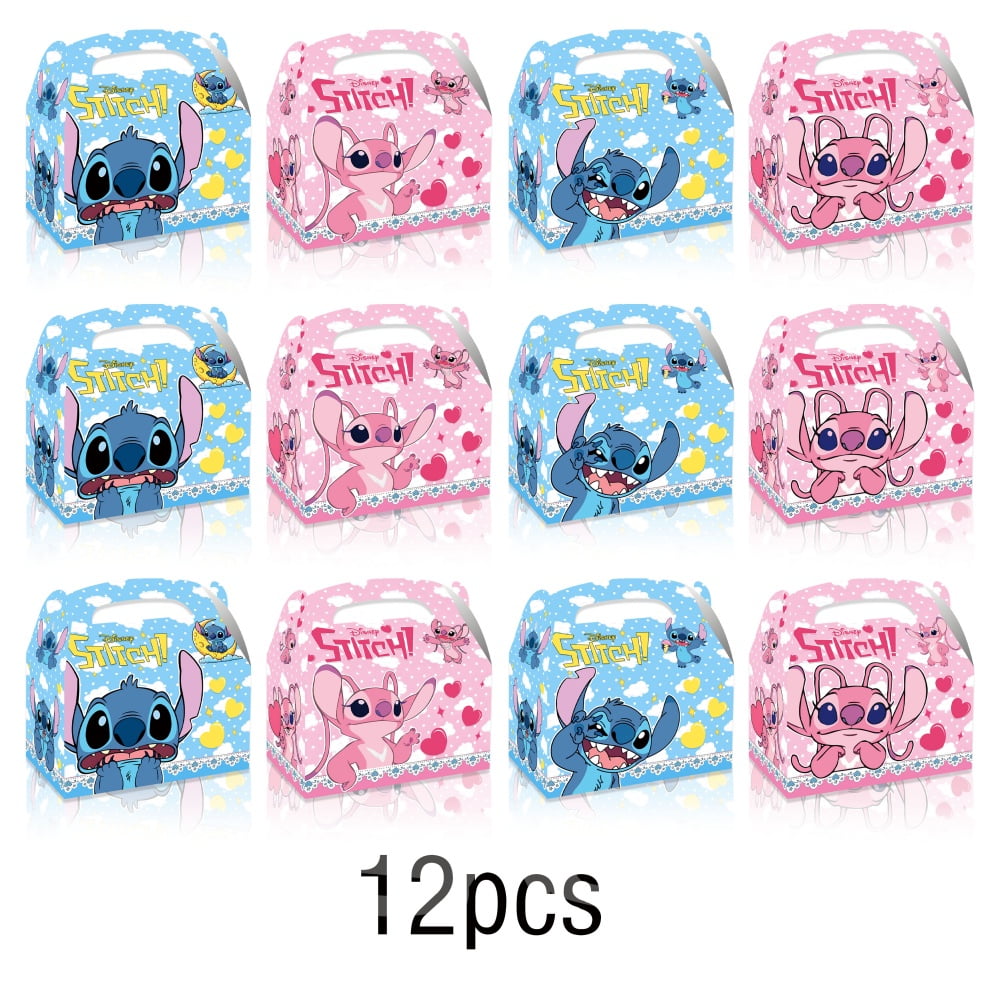 12 PCS Anime Cartoon Party Kraft Paper Goodie Boxes – Small Gift Boxes ...